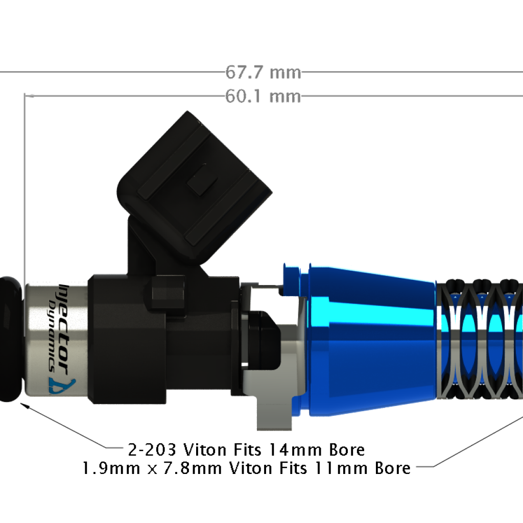 Injector Dynamics 1750cc-XDS High-Z Fuel Injectors (x4) for DSM / Evo 8 ...